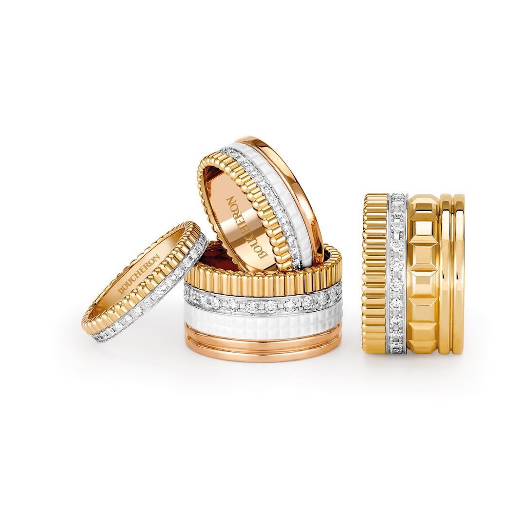 Boucheron Quatre Radiant and White Edition Rings