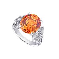 Joséphine violet sapphire ring in platinum | Chaumet | The Jewellery Editor