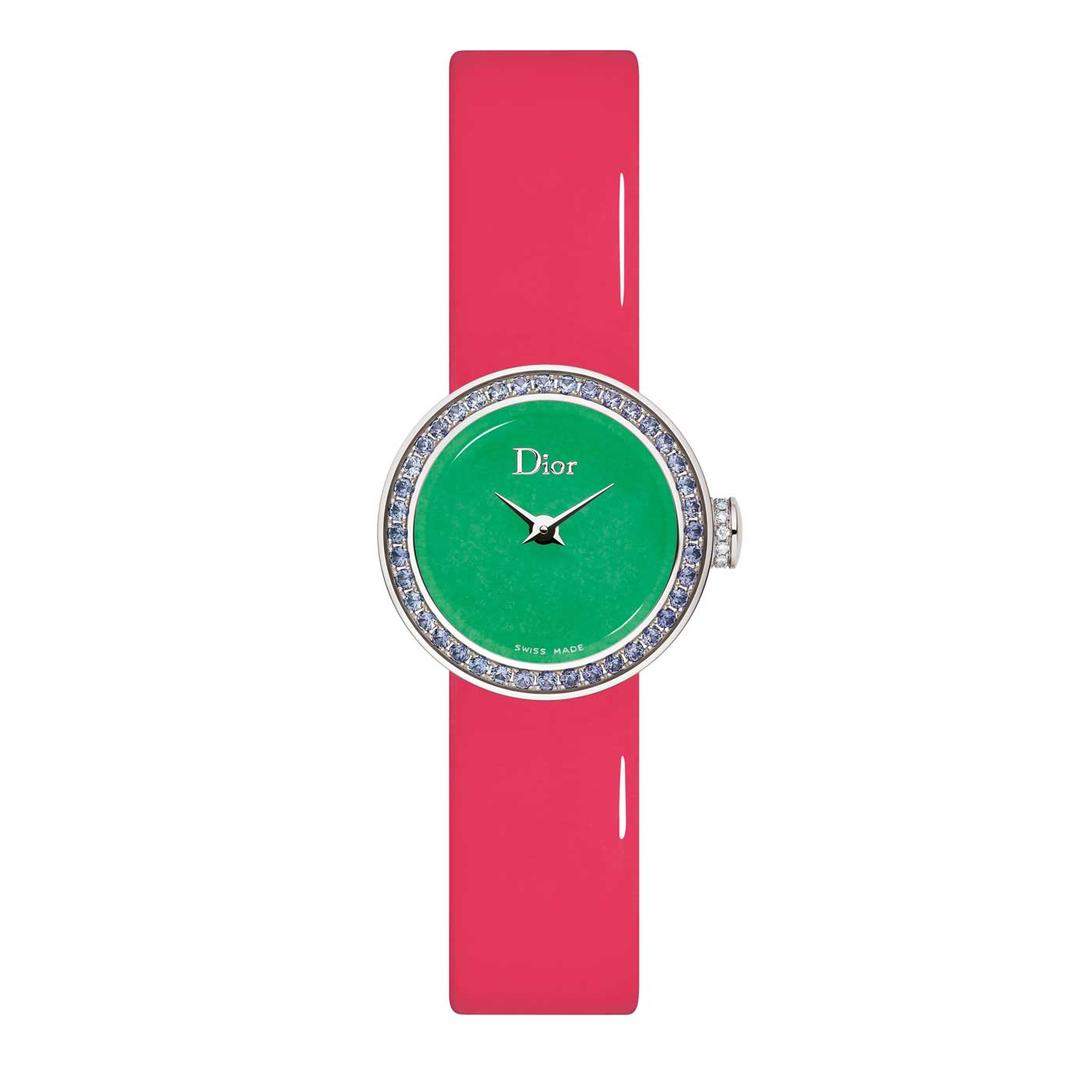 La D de Dior watch with a jadeite dial | Dior | The Jewellery Editor