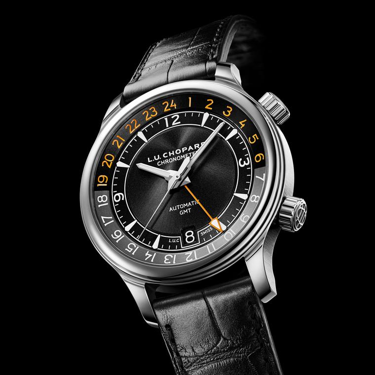 L.U.C GMT One watch in steel | Chopard | The Jewellery Editor