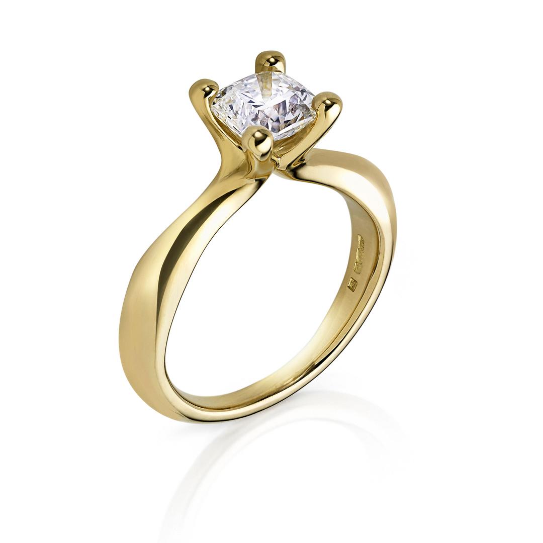 Arctic Flowers square diamond engagement ring | Arctic Circle | The ...