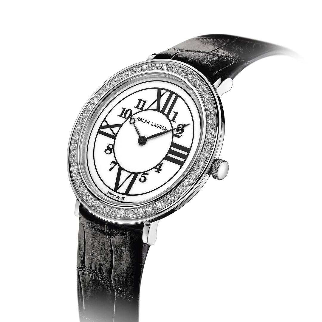 RL888 38mm stainless steel and diamond Snowfall watch | Ralph Lauren ...