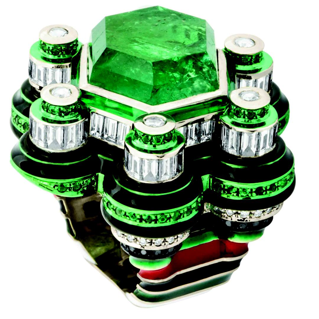 Solange Azagury-Partridge Poptails Space Station Ring | Solange Azagury ...