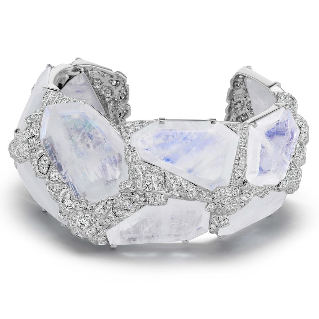 Neha Dani Aialik moonstone diamond gold bracelet | Neha Dani | The ...