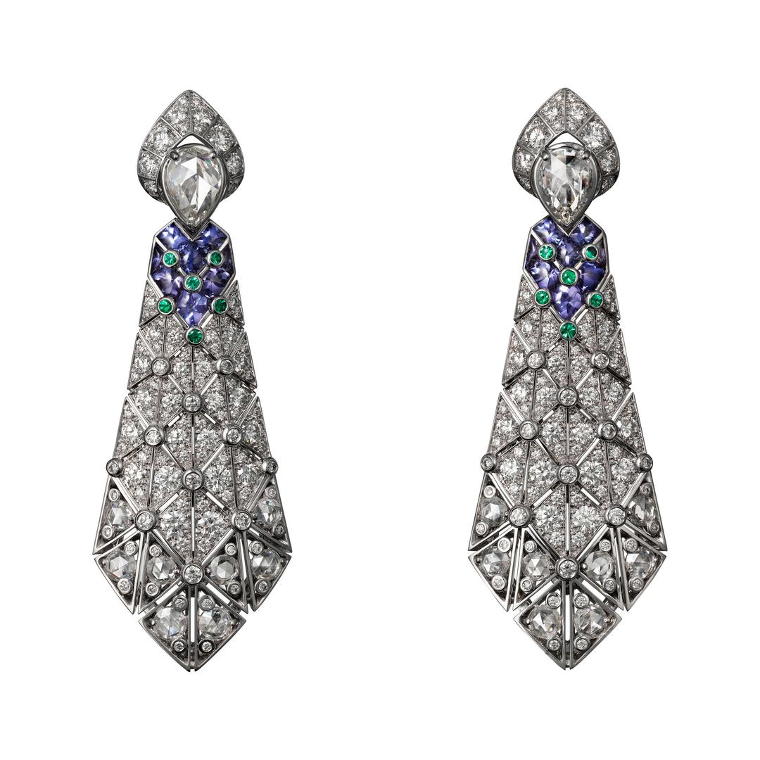 Cartier Étourdissant purple sapphire, emerald and diamond