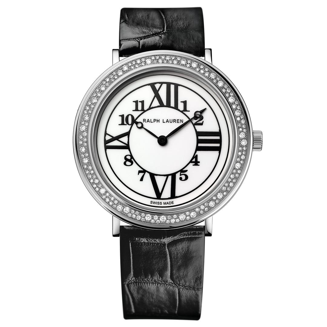 RL888 38mm stainless steel and diamond Snowfall watch | Ralph Lauren ...