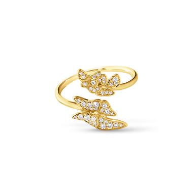 Jordan Askill Butterfly diamond ring in yellow gold | Georg Jensen ...