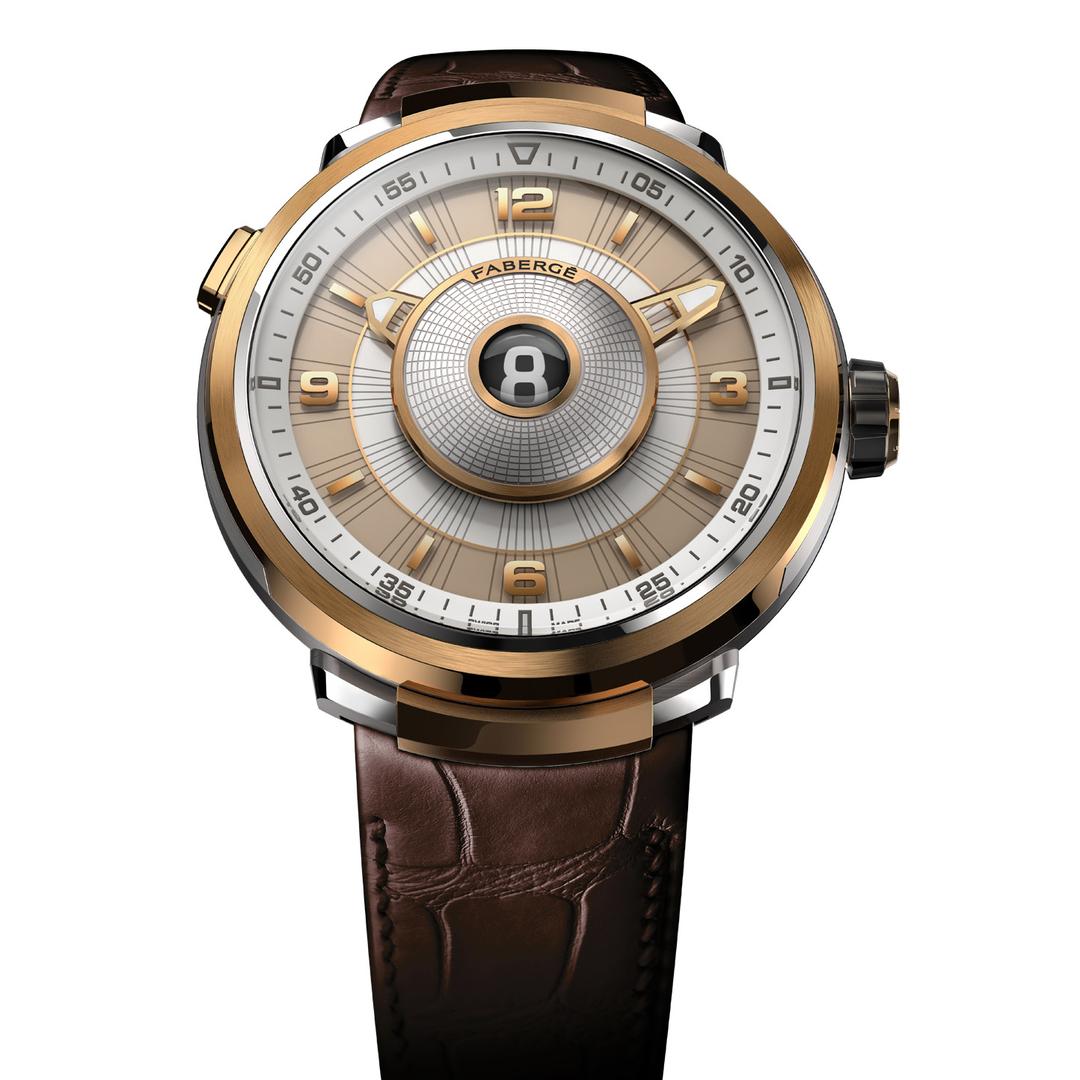 Visionnaire DTZ watch in titanium and rose gold | Fabergé | The ...