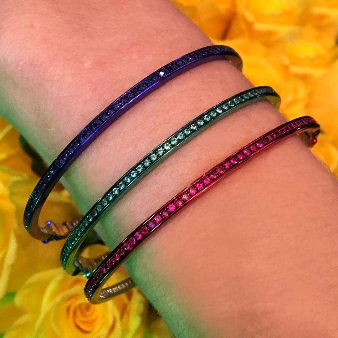 Chromantic sapphire bangle | Solange Azagury-Partridge | The Jewellery ...