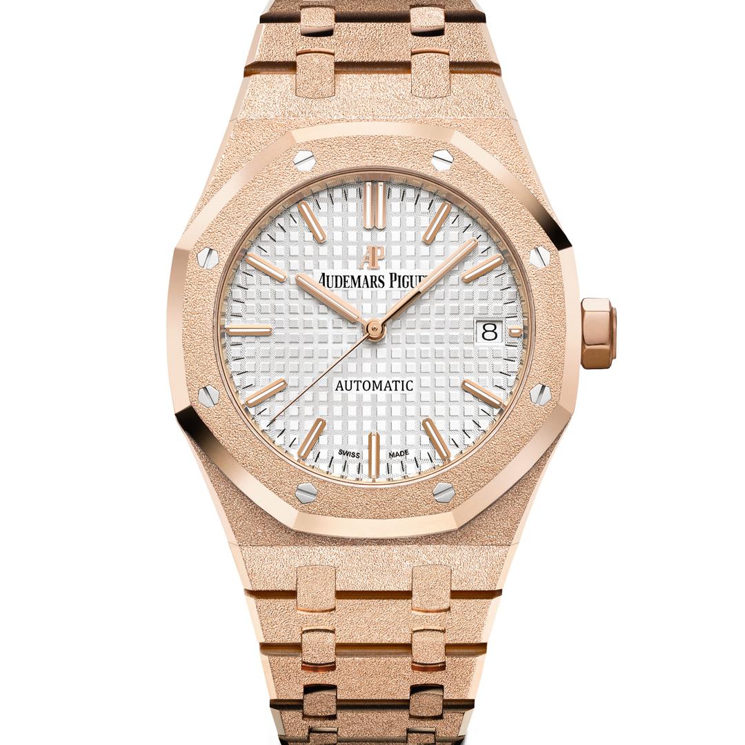Royal Oak Frosted Gold 37mm pink gold watch | Audemars Piguet | The ...