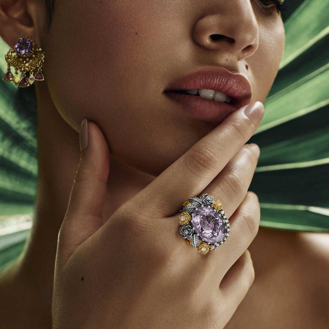 Floral Bloom ring by Azza Fahmy | Azza Fahmy Jewellery | The Jewellery ...
