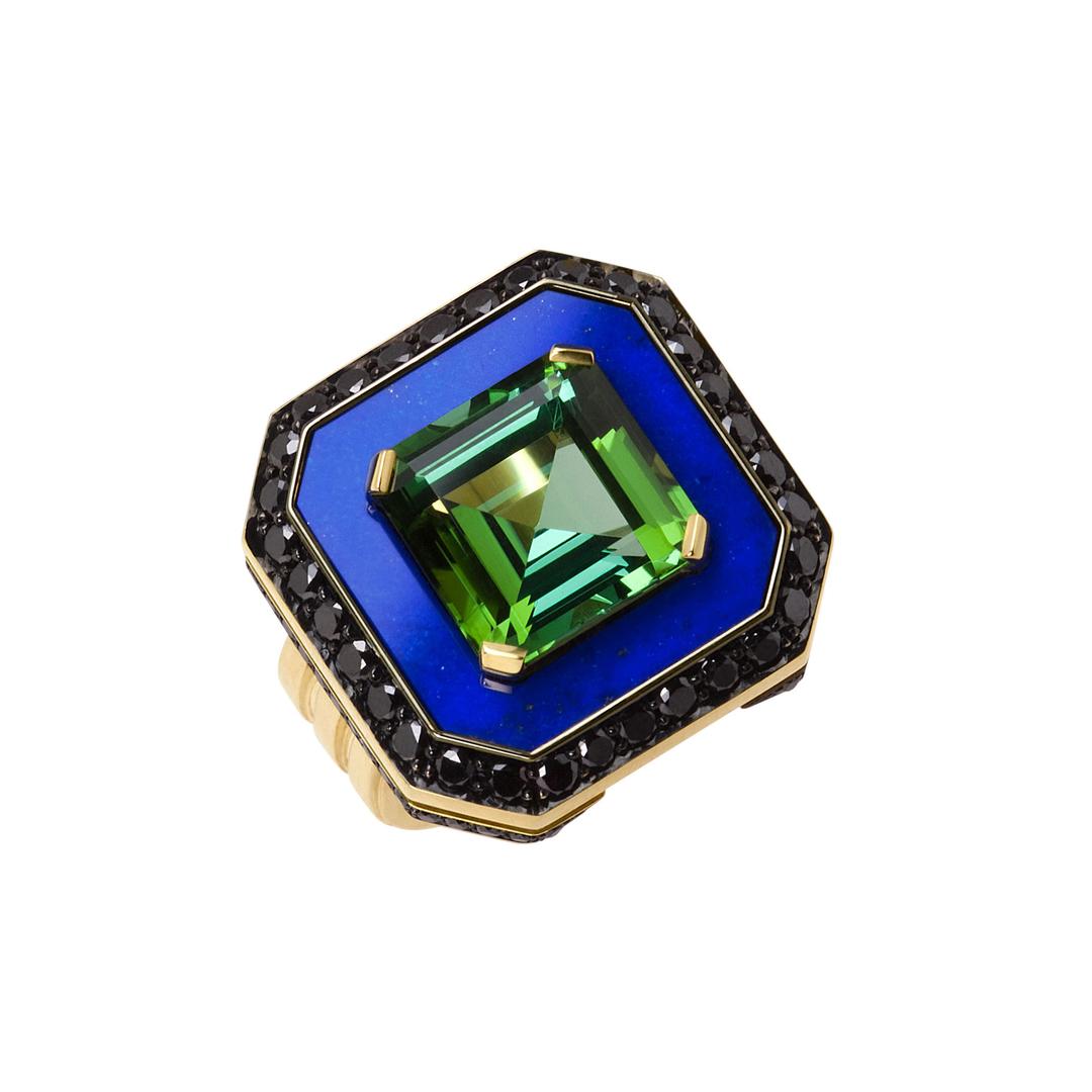 Lapis Pool tourmaline ring | Ming Jewellery | The Jewellery Editor