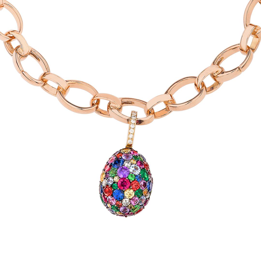 Emotion egg charm with multi-coloured gemstones | Fabergé | The ...