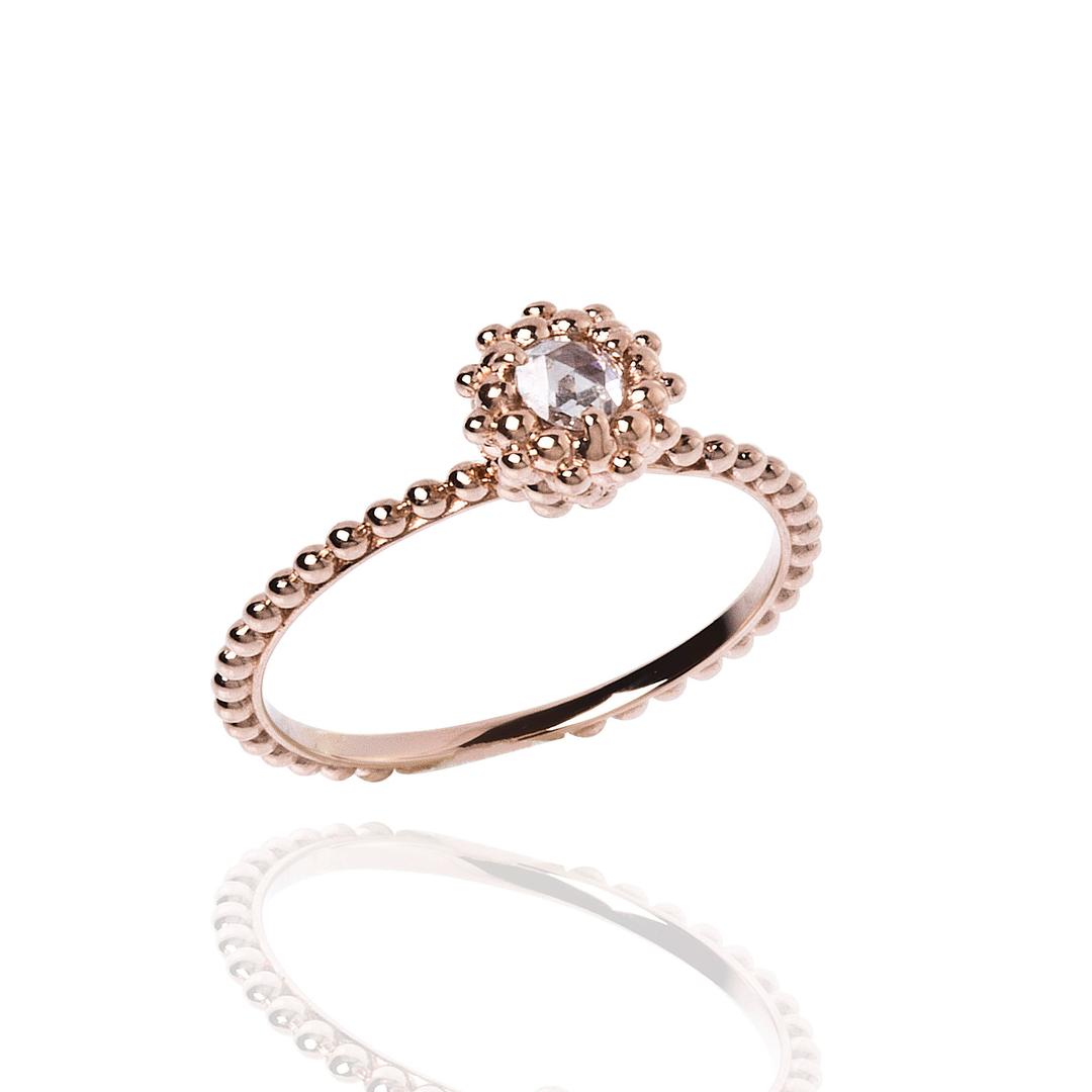 Brigadeiro diamond ring in rose gold | Carla Amorim | The Jewellery Editor