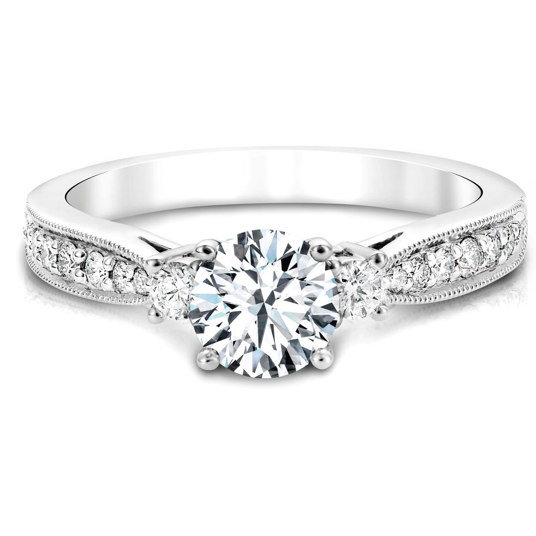 Canadian diamond engagement ring in white gold | Jacob Mercari | The ...