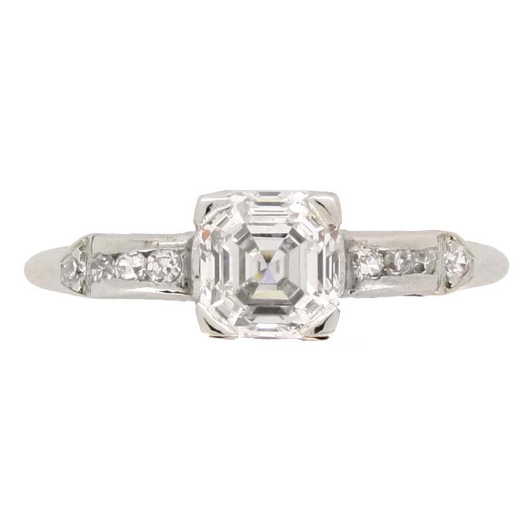 Asscher cut diamond engagement ring | Hancocks of London | The ...