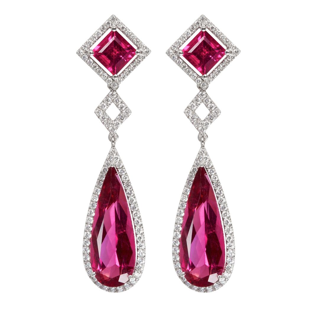 Precious pear-shaped ruby earrings | Chopard | The Jewellery Editor