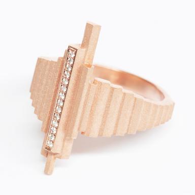 Kristalik diamond ring in rose gold | Ornella Iannuzzi | The Jewellery ...