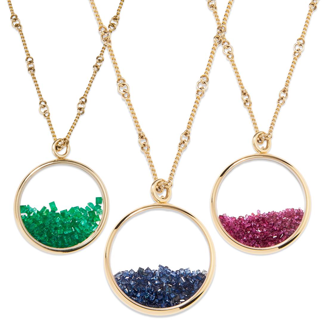 Chivor sapphire necklace in yellow gold | Aurelie Bidermann | The ...