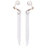 Tasaki Atelier Waterfall Akoya pearl and gold earrings