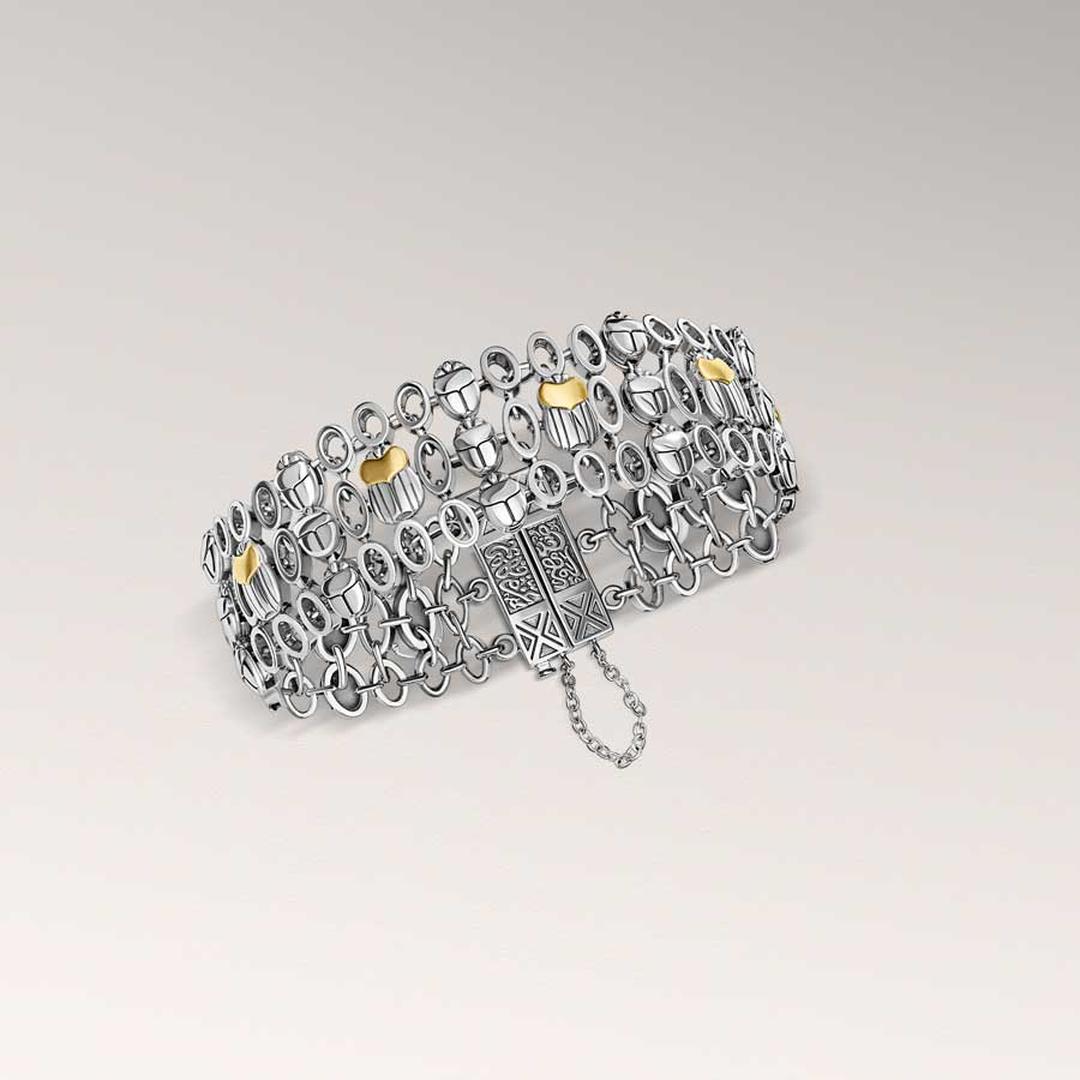Azza Fahmy Scarab Lattice bracelet | Azza Fahmy Jewellery | The ...