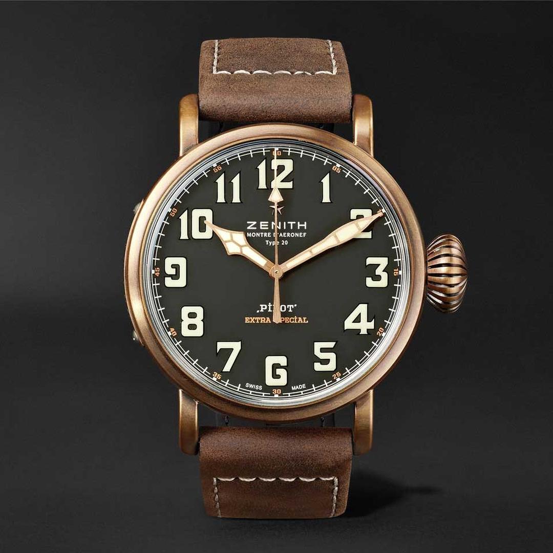 Pilot Type 20 Extra Special watch in bronze | Zenith | The Jewellery Editor