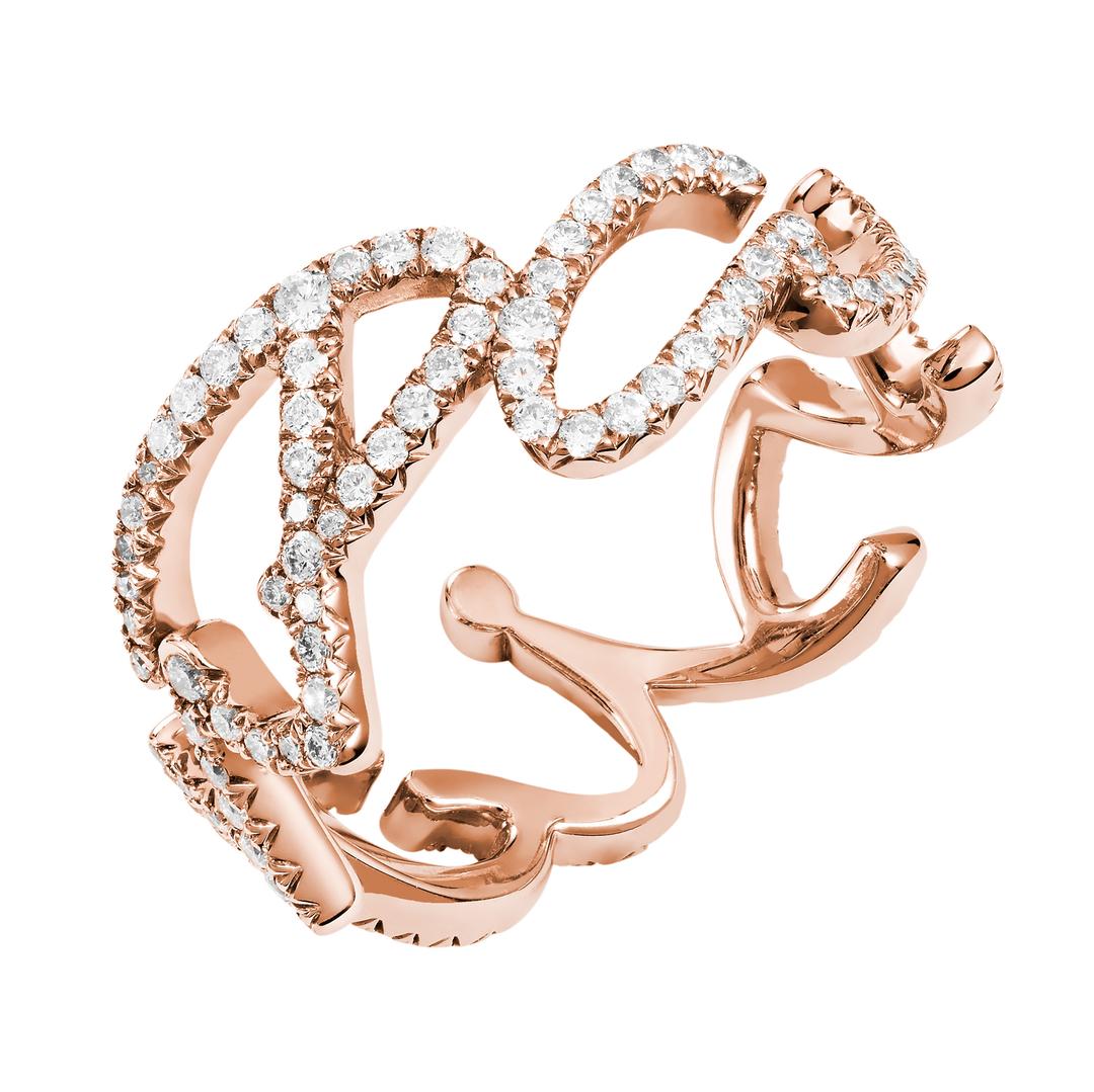 Passion ring in rose gold and diamonds | Lorenz Baumer | The Jewellery ...