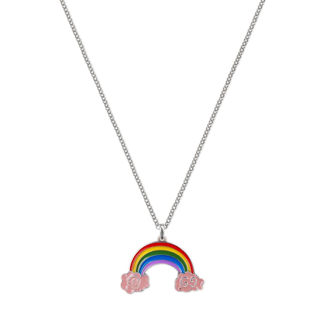 Guccighost Pendant Necklace In Silver at Clinton Spears blog