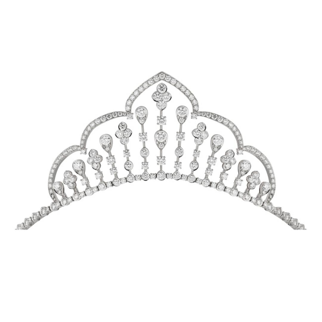 Garrard Fringe tiara in white gold and