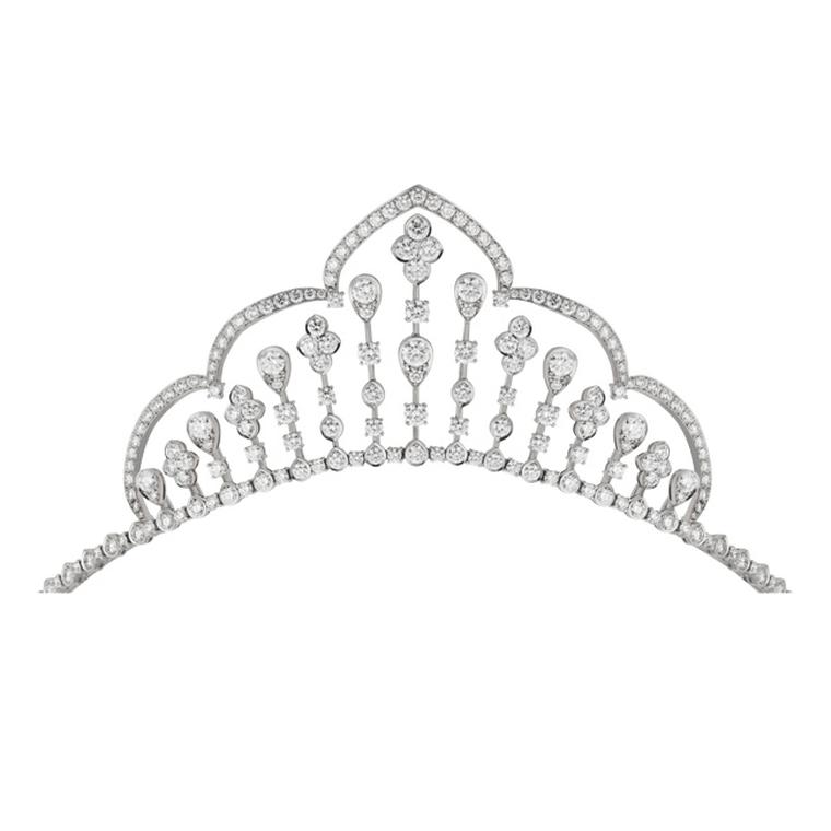 Garrard Fringe tiara in white gold and