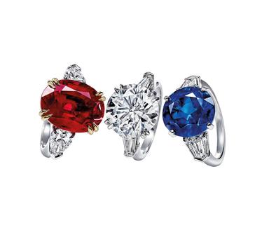 The new colour code: engagement rings featuring vibrant gemstones | The ...