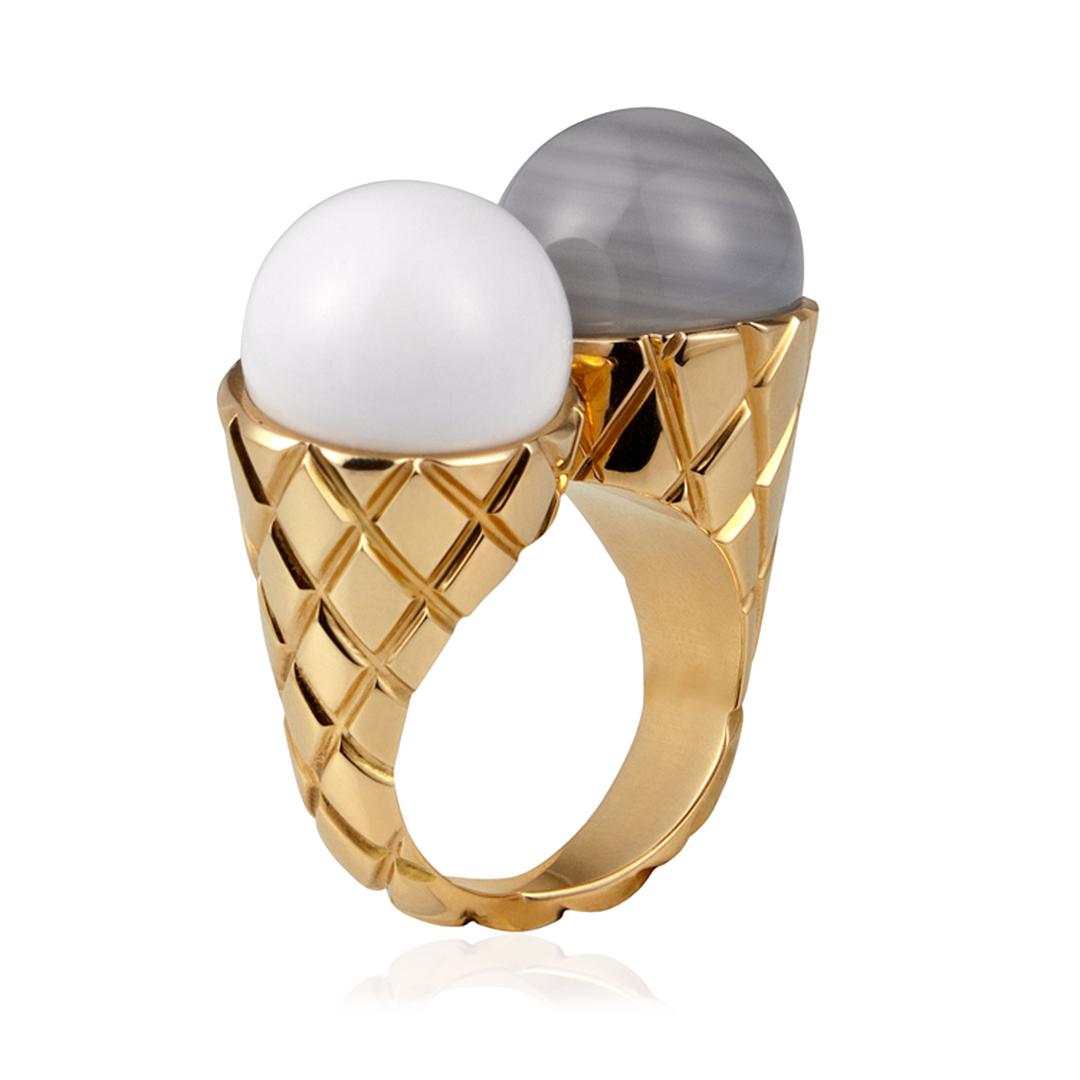 Strawberries and Cream cocktail ring | Cora Sheibani | The Jewellery Editor