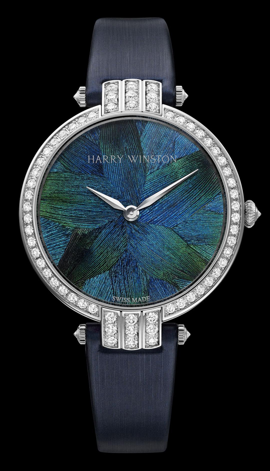 Harry Winston show off their new Premier Feather watches at Baselworld ...