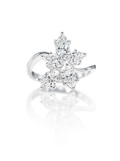 The famous Harry Winston Cluster design has evolved over the decades ...