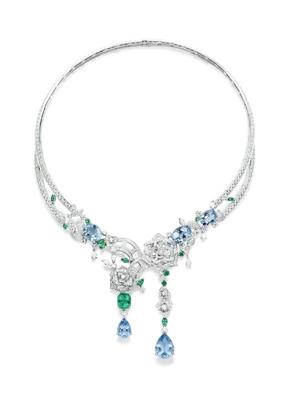 Piaget Rose Passion necklace in white gold, set with