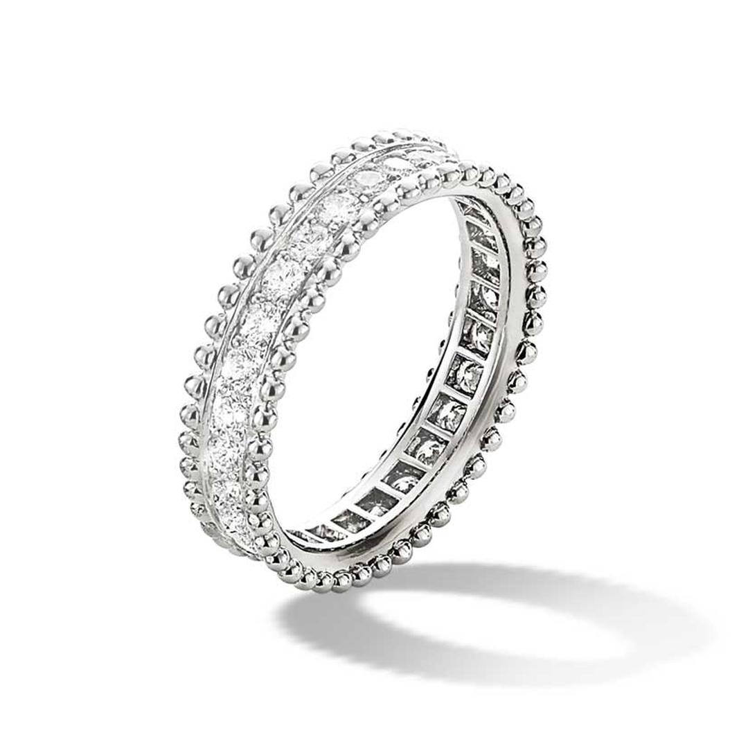 Van Cleef & Arpels Estelle ring in platinum and diamonds