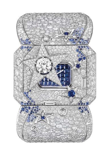 Blue sapphires grace the contours of these exquisite high jewellery ...