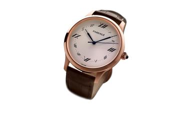FABERGE, Alexei rose gold watch with automatic winding