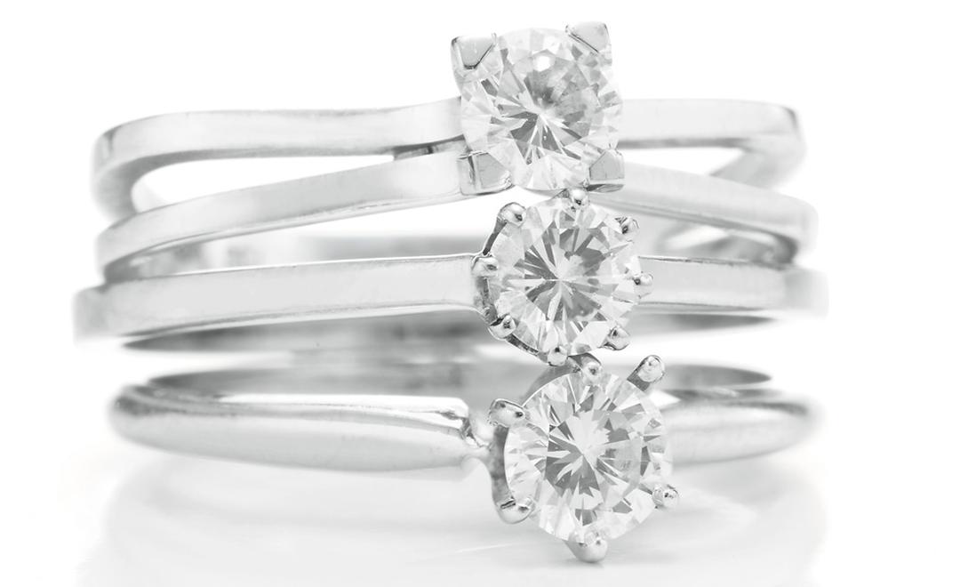 The Ping Pong Diamond Rings A Group of Three Diamond Rings